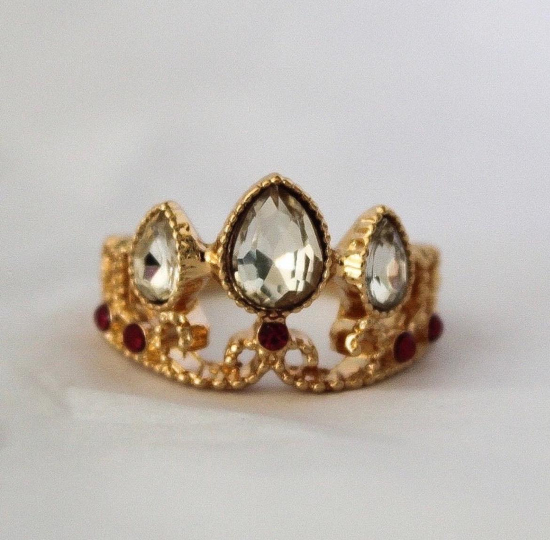 Rapunzel crown INSPIRED ring – Cosmic Aether Jewellery