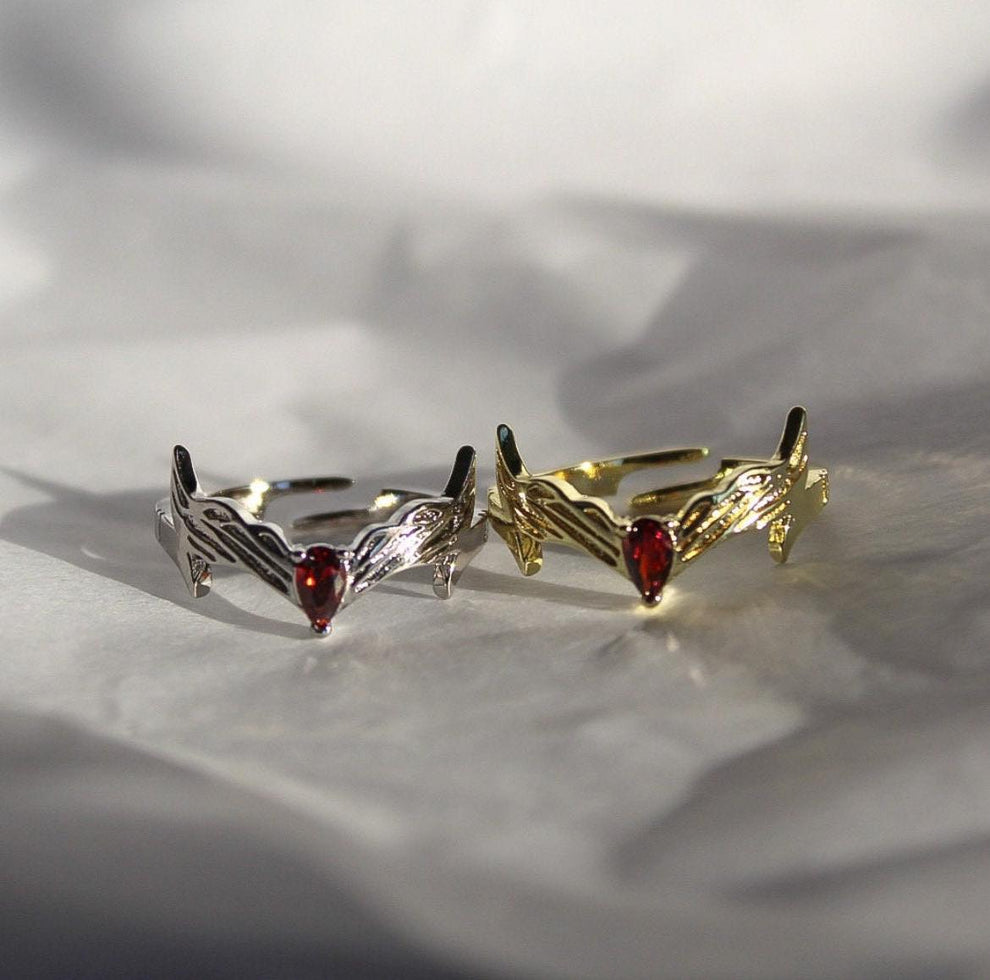 Scarlet Witch Gemstone INSPIRED ring – Cosmic Aether Jewellery